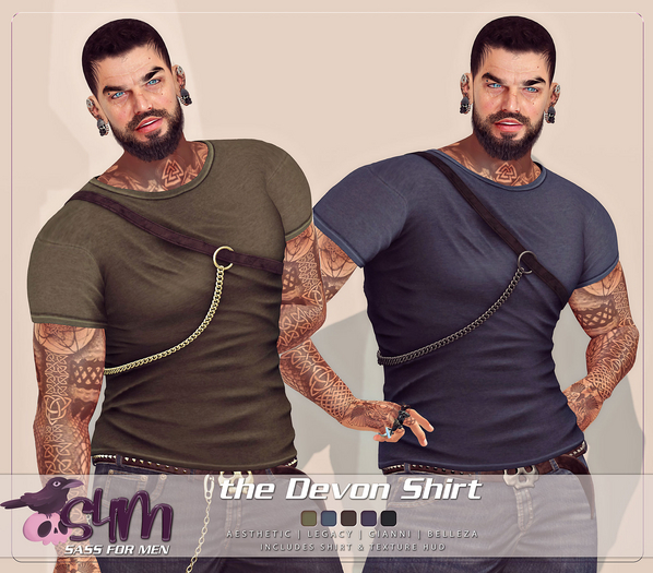 Second Life Marketplace - S4M [Devon Shirt] ★ Aesthetic ★ Belleza ...